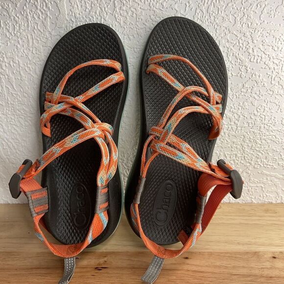 Chaco | Shoes | Chaco Womens 4 Z Cloud X2 Orangemulti Strappysport ...